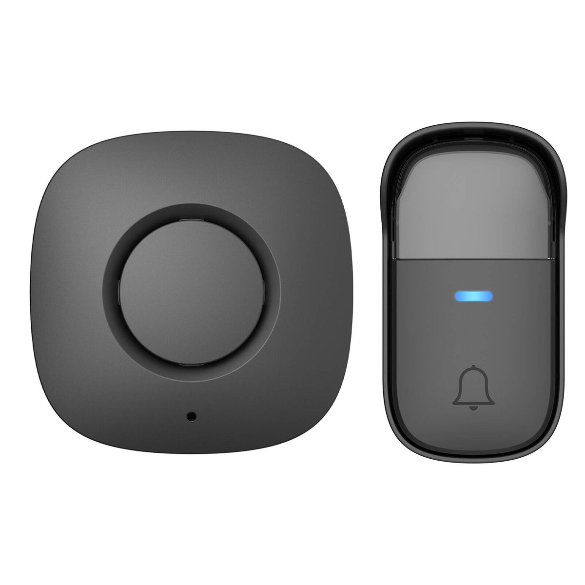 Arlec Plug-in Door Chime With 150m Wireless Kinetic Push Button - Blac ...