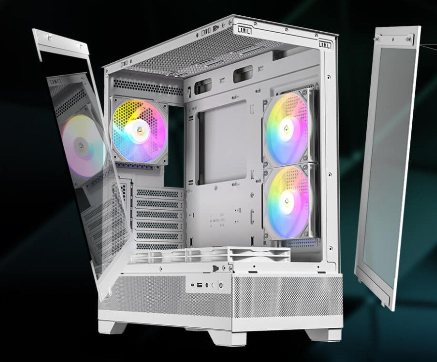 Antec CX700 ARGB White, ATX, USB Type-C 3.2 Gen 2, Tool Free Panels, V ...