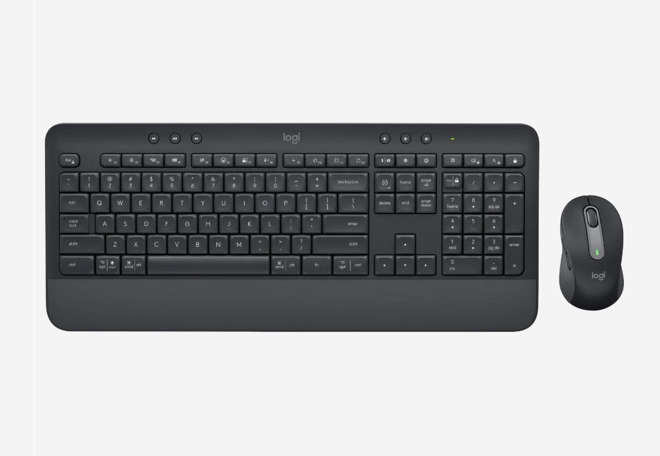 Logitech MK650 Wireless Keyboard & Mouse - Graphite for Business ...