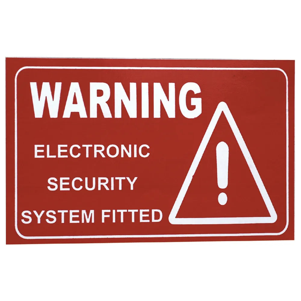 Large Alarm Sticker — Universal Electronics