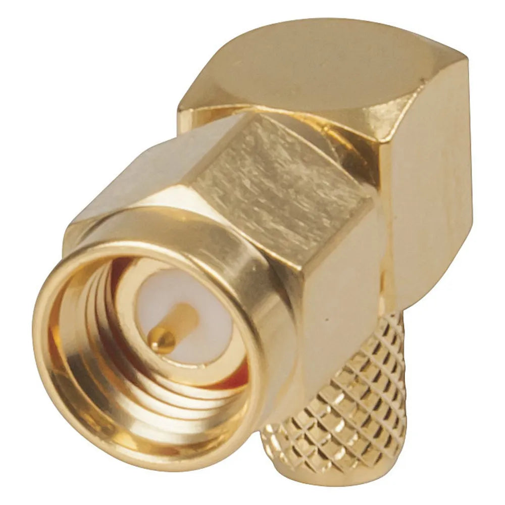 Right Angle Crimp RG58-U SMA RF Plug — Universal Electronics