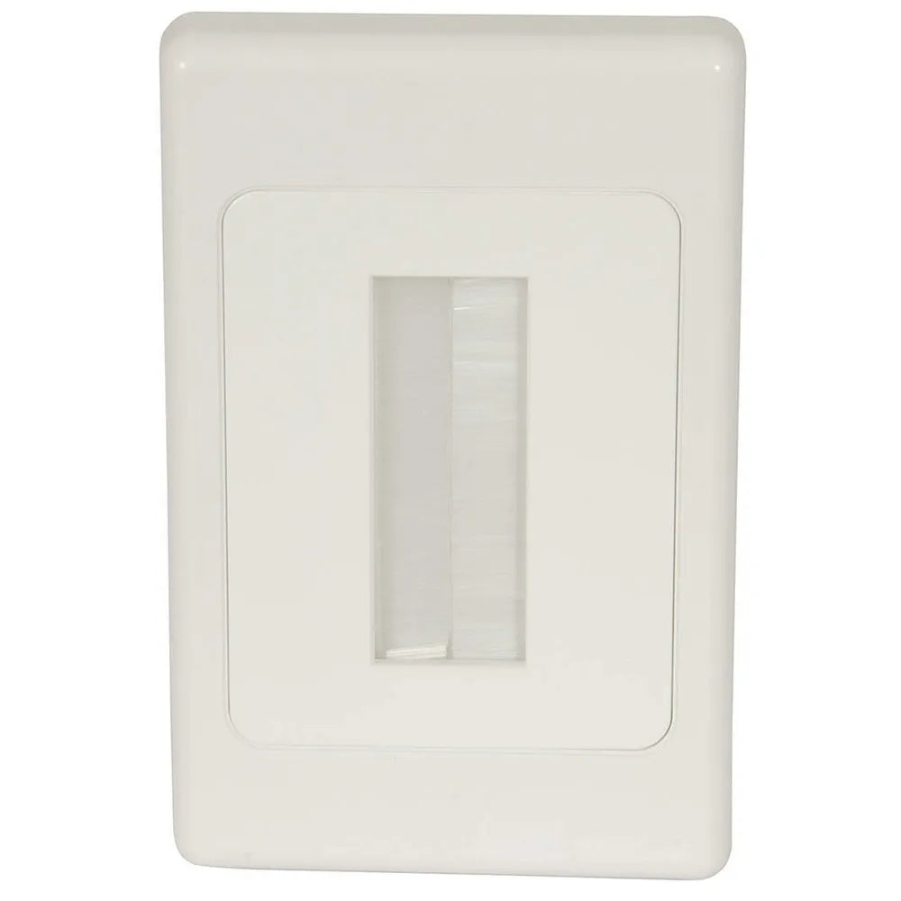 Brush Cable Entry Wall Plate — Universal Electronics