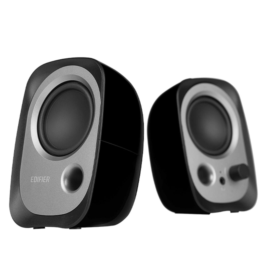 Edifier R12U USB Compact 2.0 Multimedia Speakers System (Black)- 3.5mm — Universal Electronics