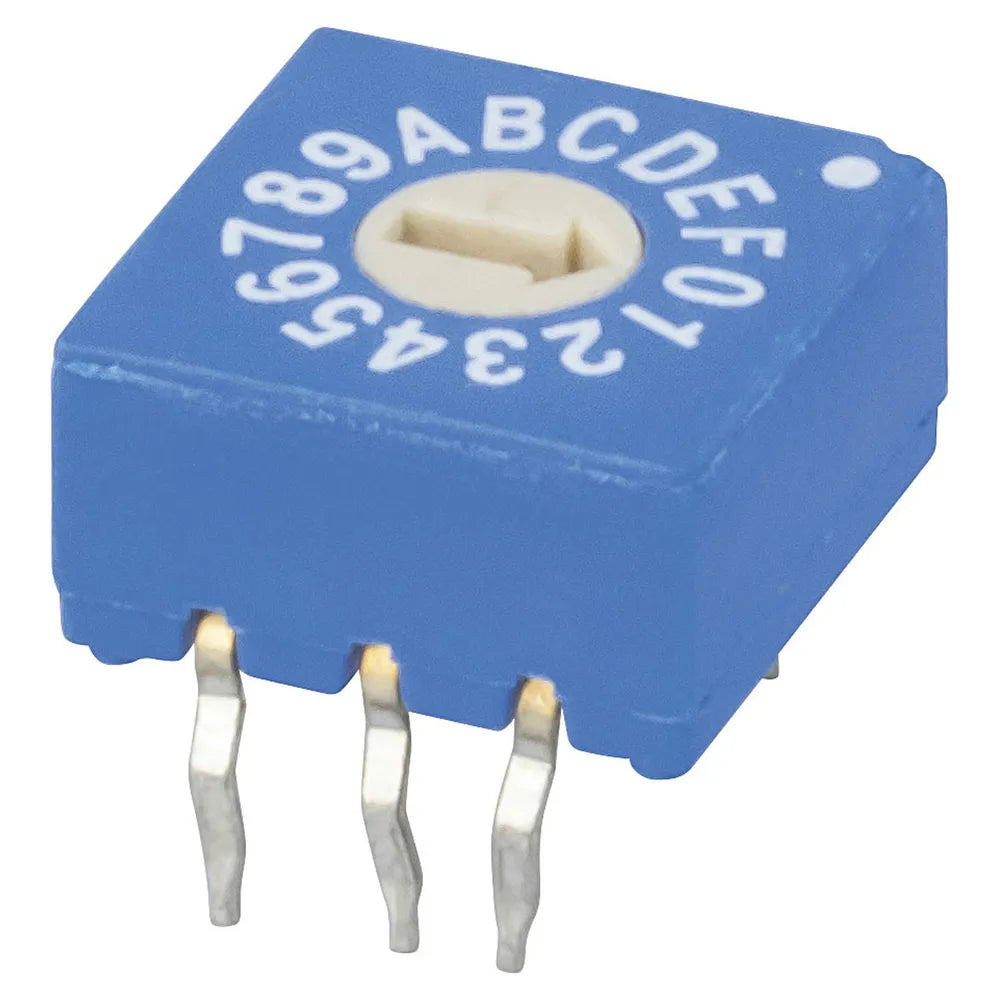 Binary Coded DIL Rotary Switches - BINARY CODED HEX — Universal Electronics