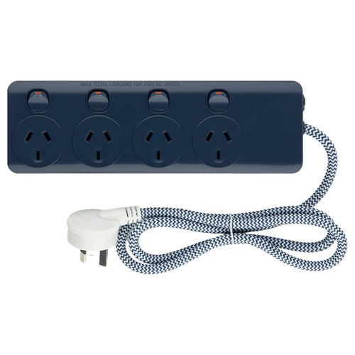 Arlec 4 Outlet Individually Switched Powerboard Key Largo — Universal ...